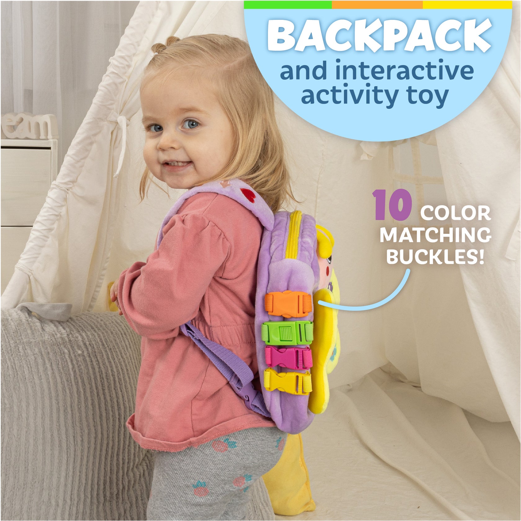 Buckle Toys | Blossom Butterfly Backpack - Educational Learning Toy ...
