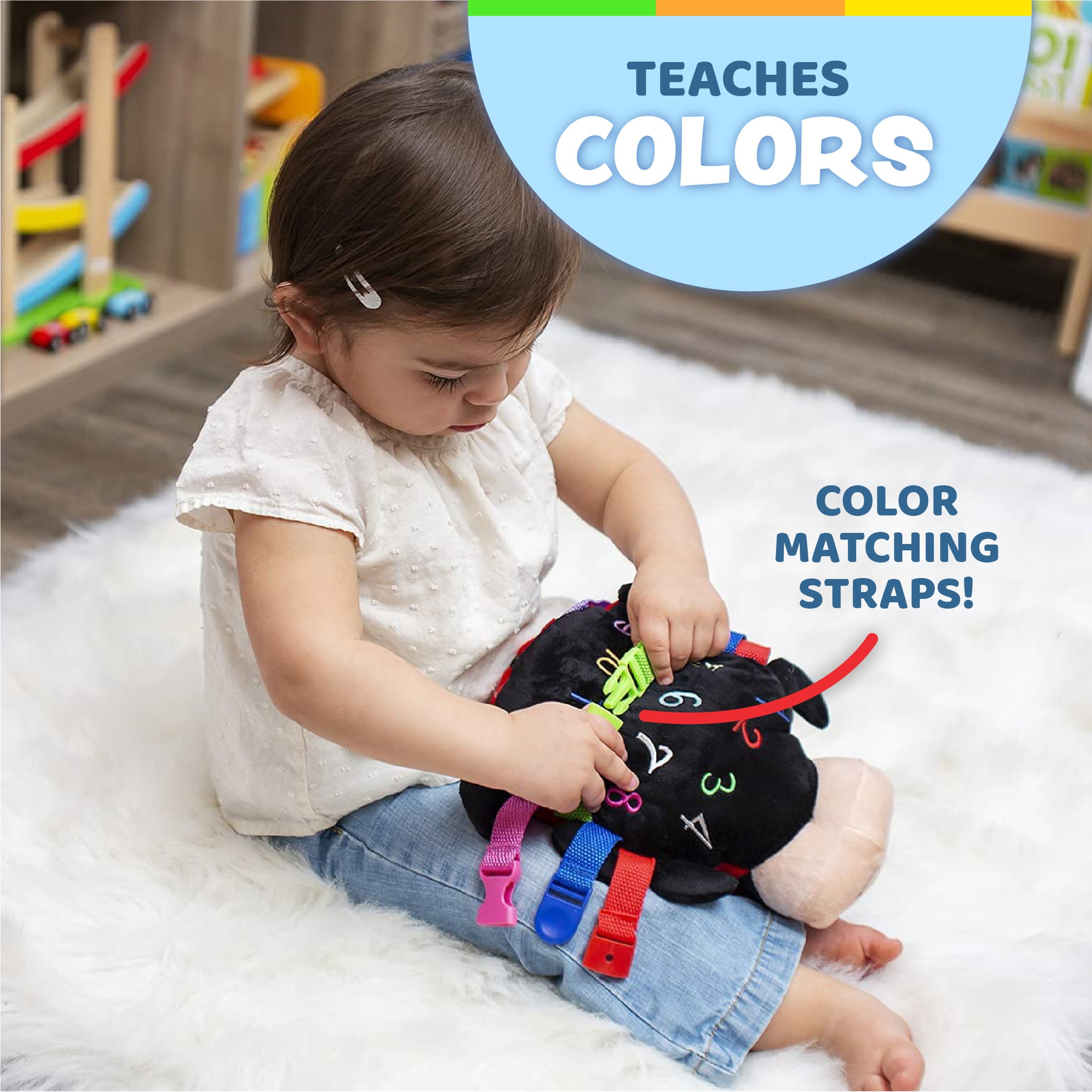 Buckle Toys | Becky Ladybug - Toddler Activity Toy - Fine Motor Skill ...