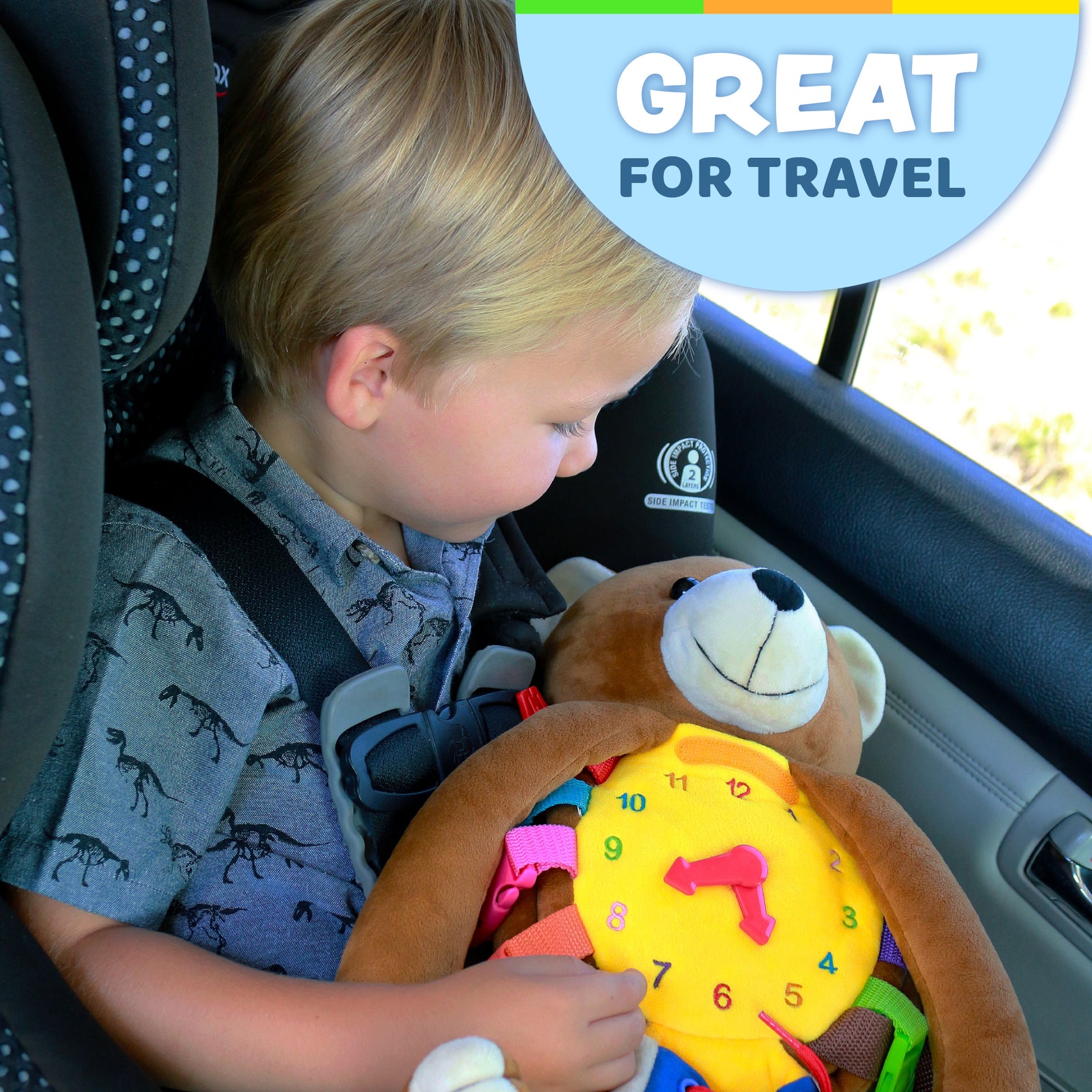 Billy Bear Backpack | Toddler Backpack – Buckle Toy Inc