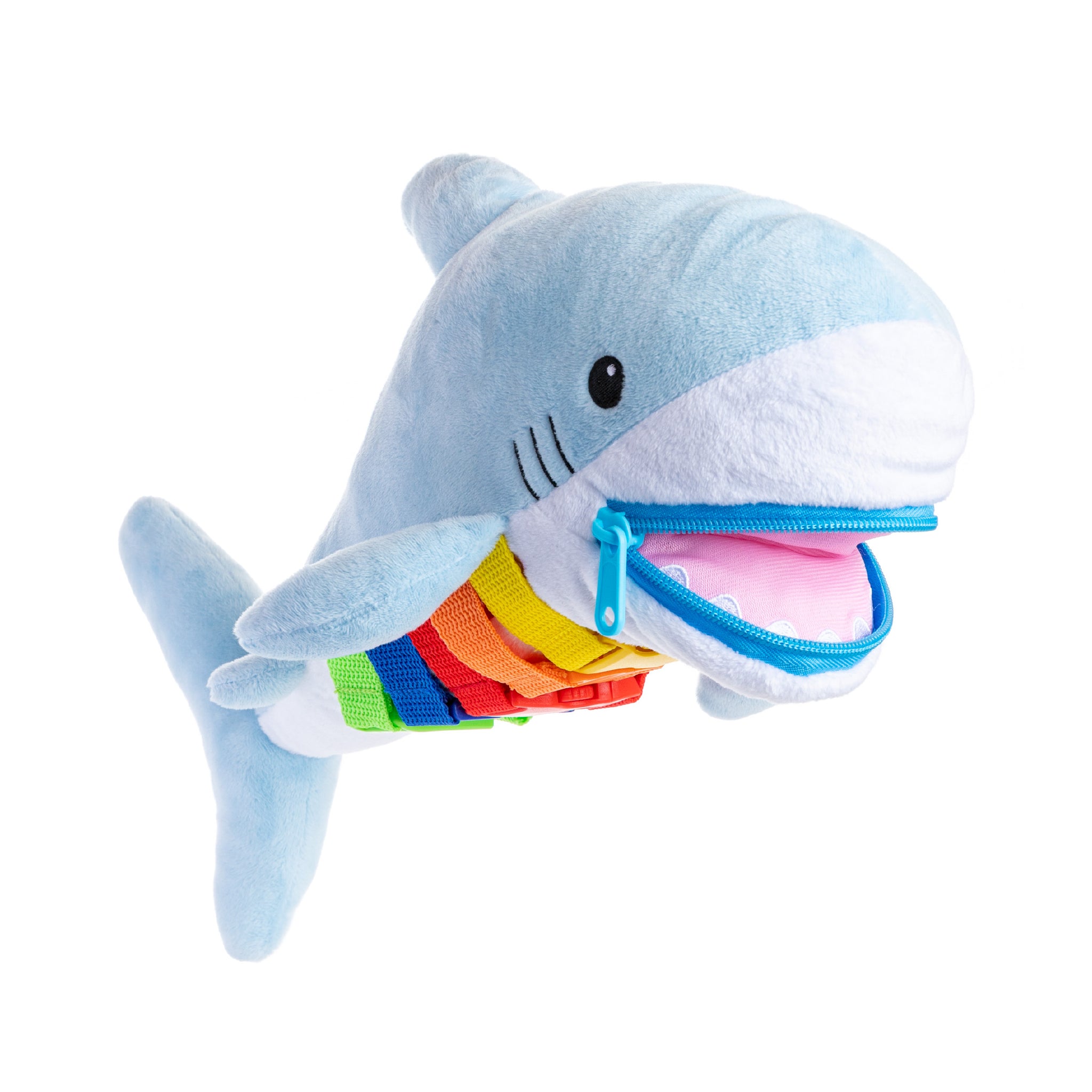 Buckle Toy Bruce Shark Stuffed Animal Learning Toy for Toddlers ...
