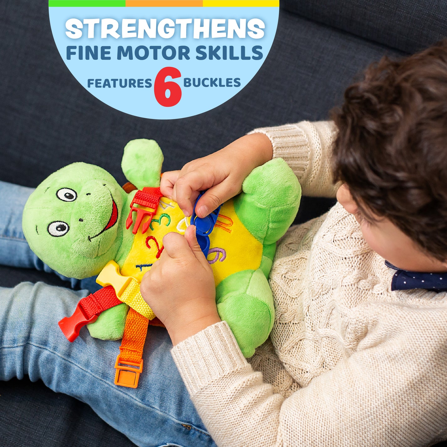Buckle Toy | Bucky Turtle - Learning Activity Toy - Develop Motor ...